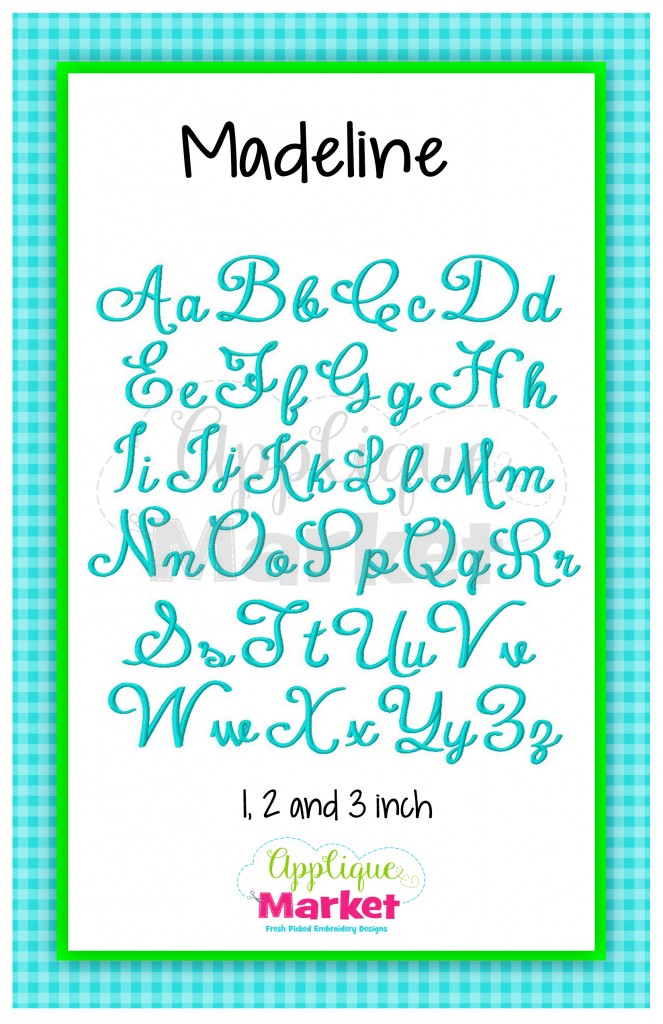 Madeline Embroidery Alphabet