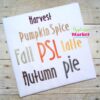 Pumpkin Spice Alphabet